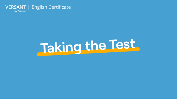 Versant by Pearson English Certificate