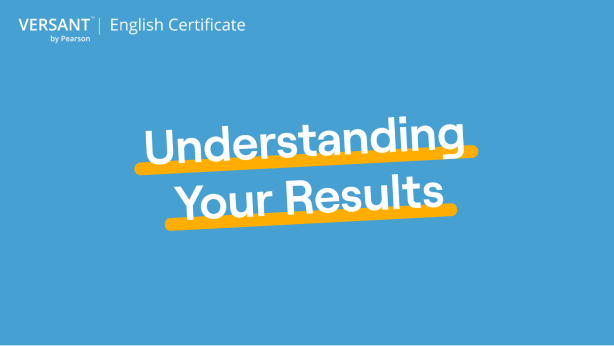 Versant by Pearson English Certificate